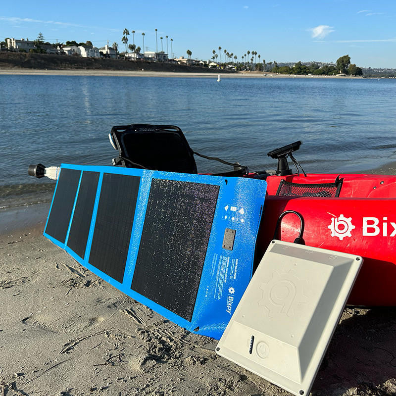 K-1 Outboard Kit with SUN80 Solar Panel | Vibe Kayaks